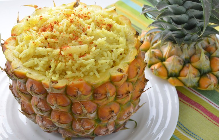 Spicy Pineapple Rice | Foodie On Board